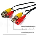 Lerpwige BNC+DC Connector 2 in 1 BNC CCTV Cable coaxial Video Audio ...