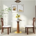 Compact Square Table for Small Spaces, 2-Person Dining Table with ...