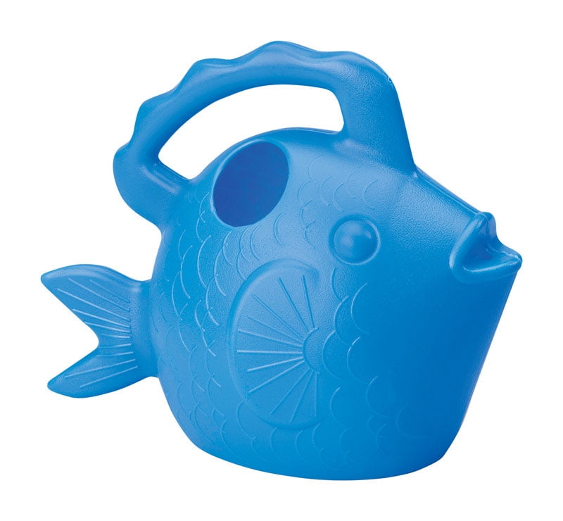 Novelty 30809 Plastic Fish Watering Can, Bright Blue, 1.5-Gallon ...