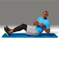 Athletic Works Fitness Mat, Two Tone Blue, 10mm, 72x24 inch, NBR Foam ...