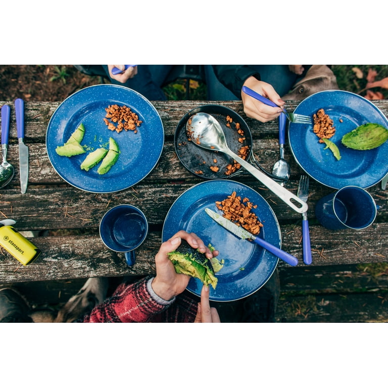 Blue Enamel Camping Cookware