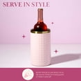 Paris Hilton Stainless Steel Insulated Wine Bottle Chiller, Pink ...
