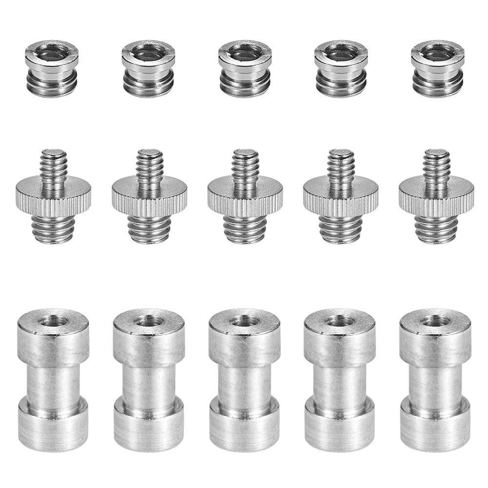 Docooler 1 4 20 To 3 8 16 Threaded Screw Adapter Converter Female