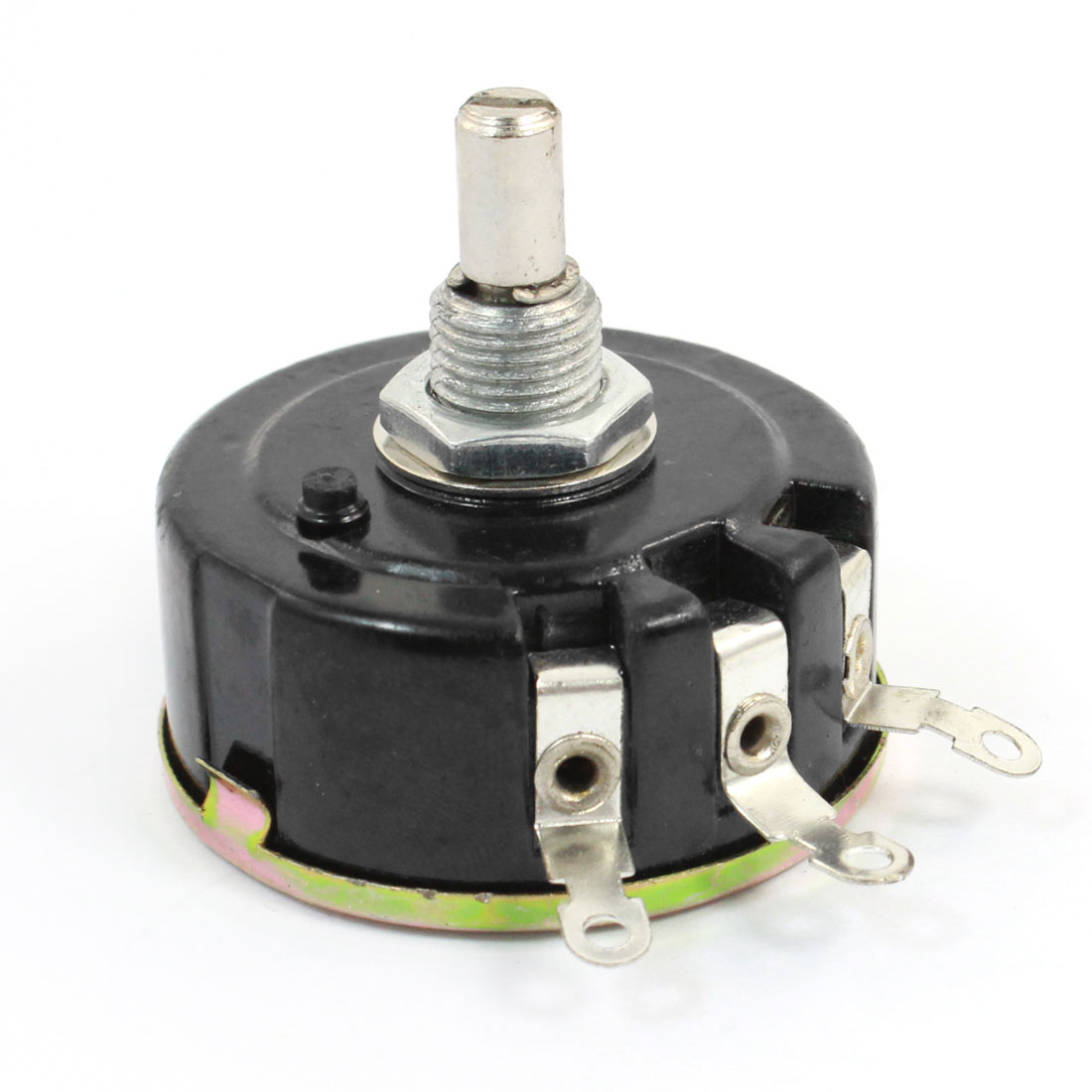 Unique Bargains 6mm Shaft Single Turn Wire Wound Rotary Potentiometer ...