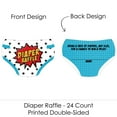 Big Dot of Happiness Bam Superhero - Diaper Shaped Raffle Ticket ...