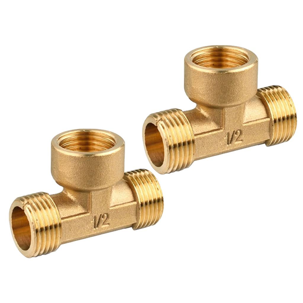 Conector de tubería en T macho hembra Macarena 1/2 pulgada 2 piezas ...