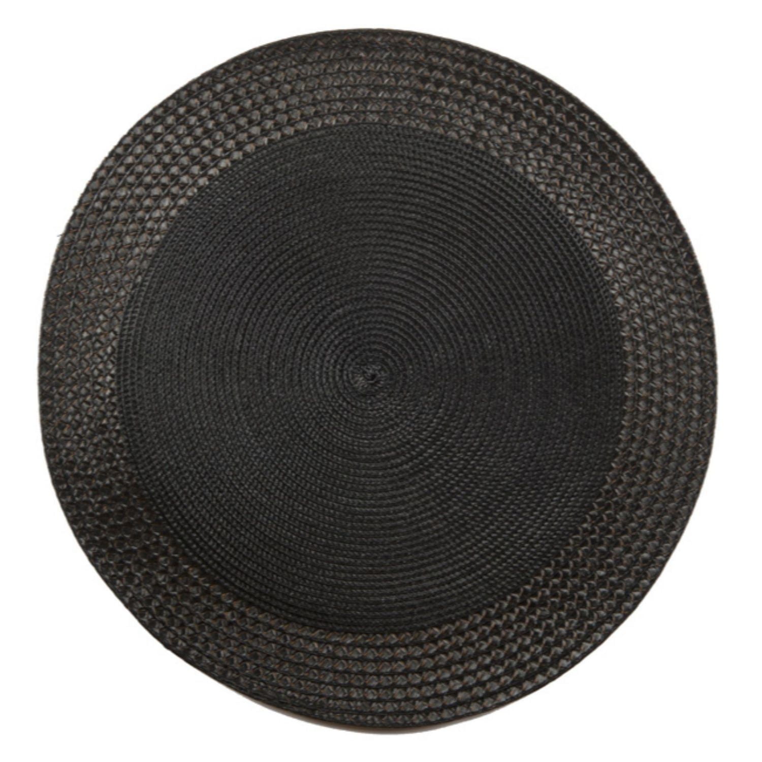 Click here for Ih Casadécor Vinyl Round Placemat With Border (Bla... prices