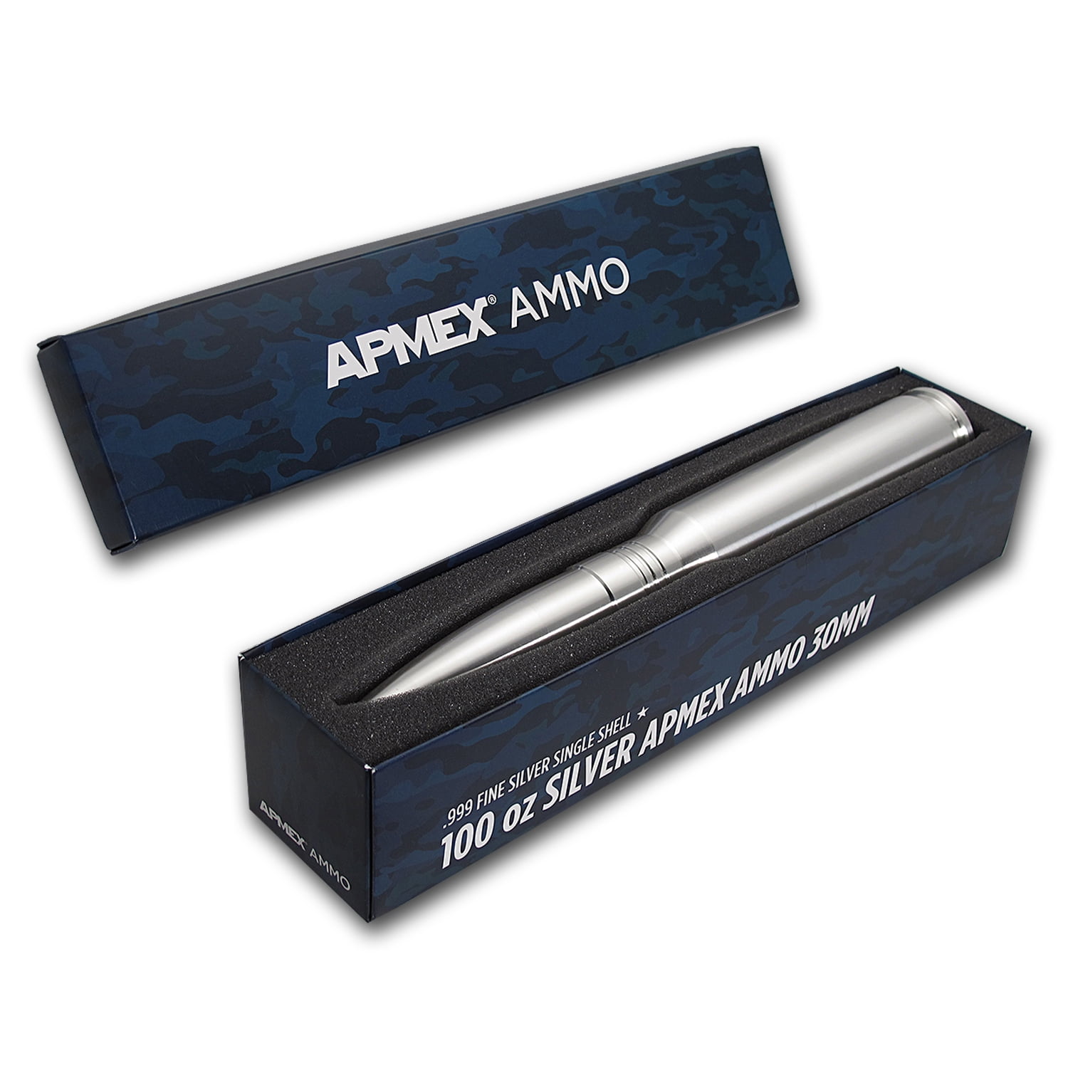 100 oz Silver Bullet - 30 mm Cannon - Walmart.com