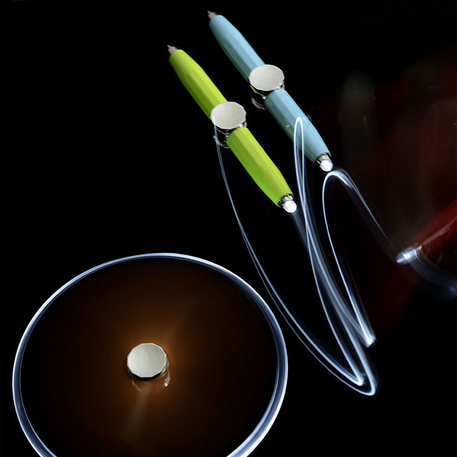 Buy Fidget Spinner Pen with LED Light Writable Spinning Pen Metal ...