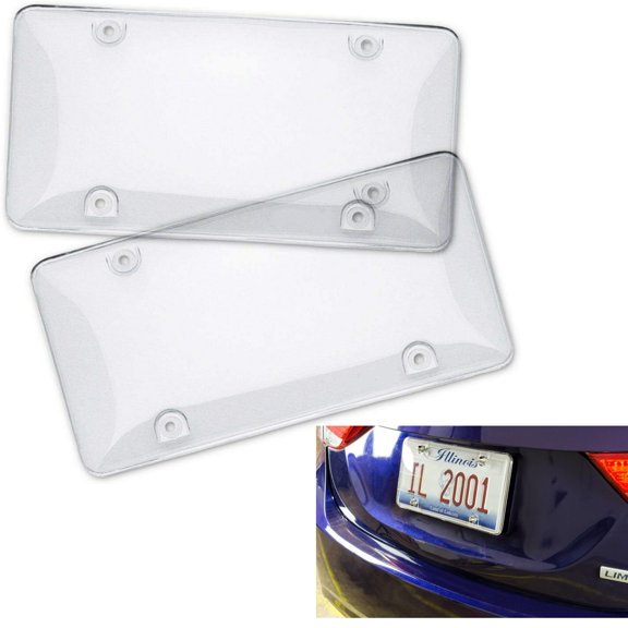 Zone Tech Matte Aluminum License Plate Cover Frame - 2-Pack Classic ...