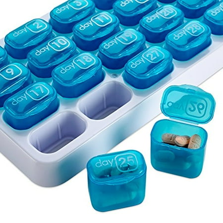 31 Pop Out Medication Pods, Monthly Pill Organizer by MEDca | Walmart ...