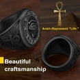 ChainsProMax Men Ancient Egyptian Eye of Ra Horus Ankh Cross Ring ...