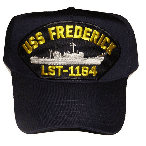 USS FREDERICK LST-1184 HAT CAP USN NAVY SHIP NEWPORT CLASS TANK LANDING ...