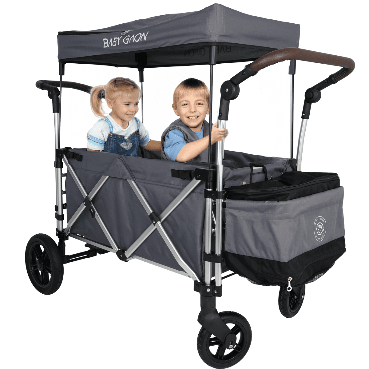 Carrito de Vagon Plegable para Bebe Cochecito Carriola Doble Portatil ...