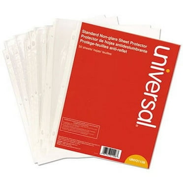 Universal Top-Load Poly Sheet Protectors, Standard Gauge, Letter, Clear ...