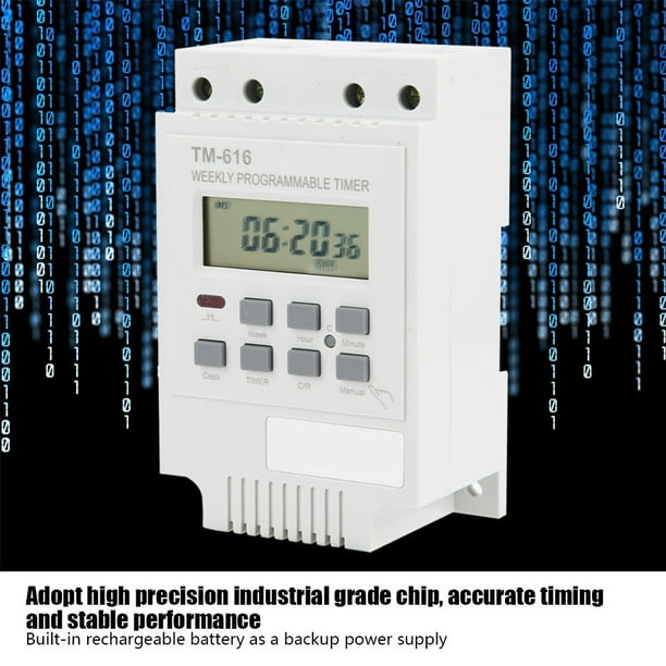 Interruptor de tiempo programable, temporizador digital programable ...