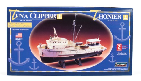 Lindberg 77220 1:60 Tuna Clipper Fishing Boat Building Kit - Walmart.com