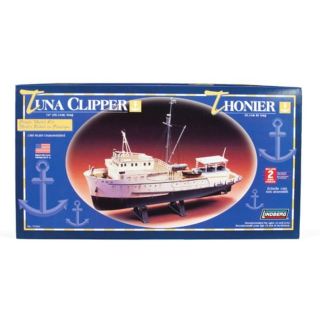 Lindberg 77220 1:60 Tuna Clipper Fishing Boat Building Kit - Walmart.com