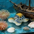 Blue Miniature Ornament Little Turtle Aquarium Decor Diy Fish Tank ...