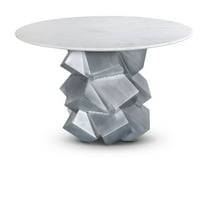 Meridian Furniture Messina Black Marble Dining Table - Walmart.com