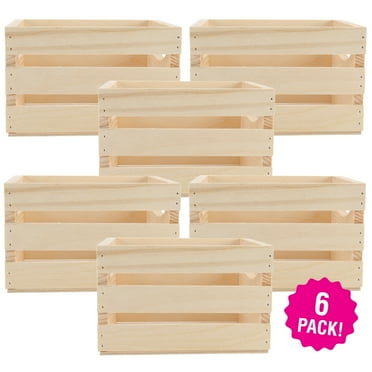 Unfinished Wood Crate, 12" x 18" - Walmart.com