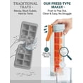 Orangide Ice Maker Countertop Portable, Single Hand Press Ice Tank Mold ...