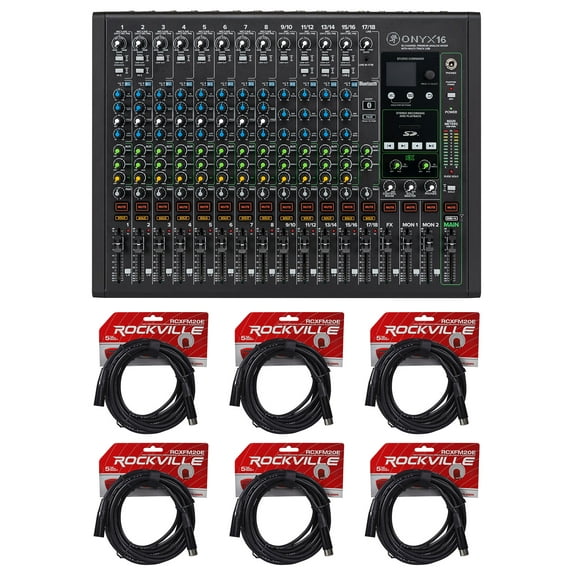 Mackie ONYX12 12-Channel Analog Mixer Multi-Track USB/3-Band EQ ...