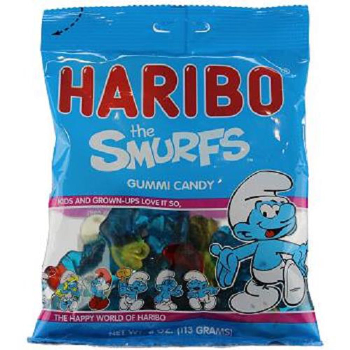 Product Of Haribo, Peg Bag The Smurfs Gumi, Count 12 (4 oz) - Sugar ...