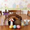 Easter Resurrection Scene Set, Christian Tabletop Decor with Cross and ...