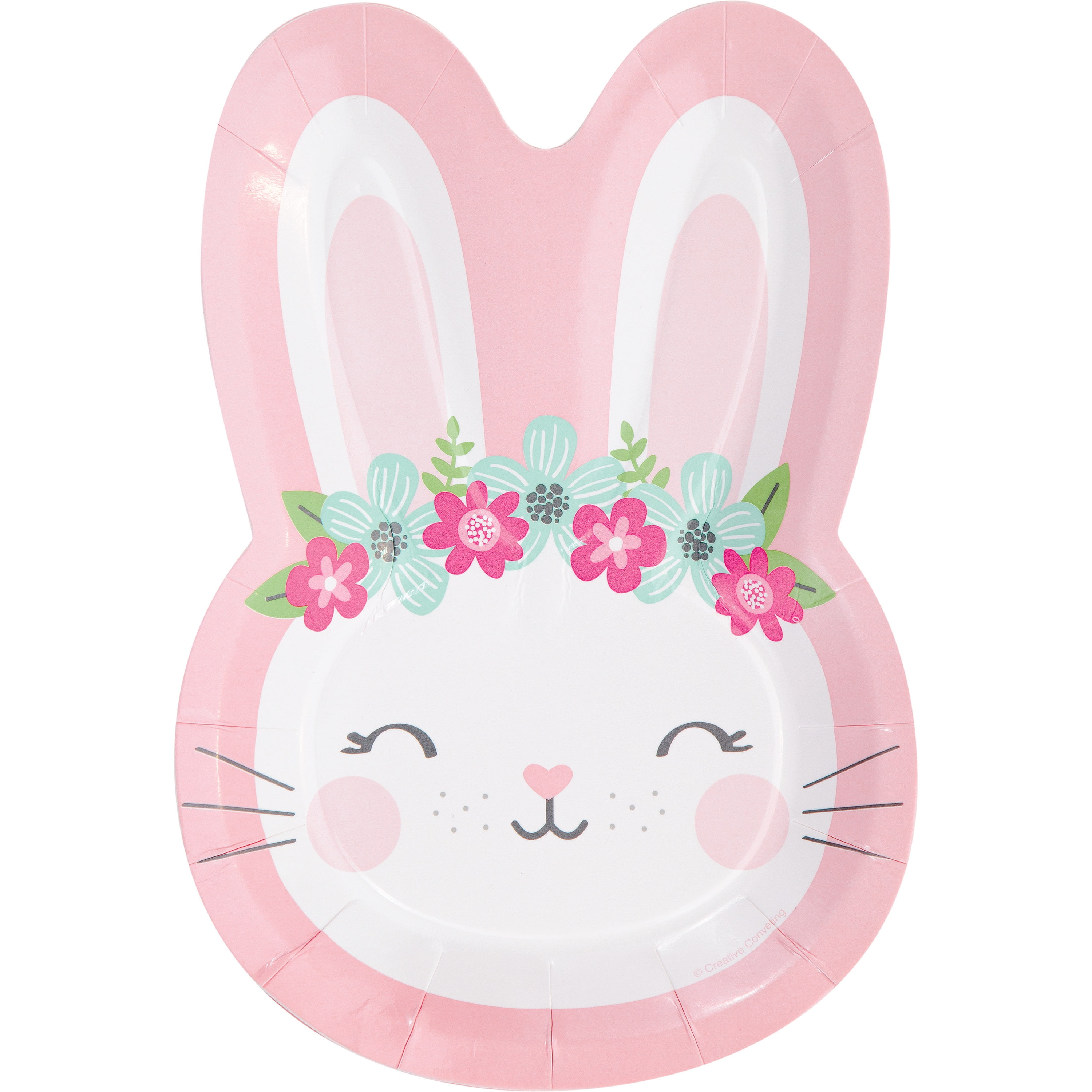 Bunny Party Shaped Paper Plates, 24 Count for 24 Guests - Walmart.com
