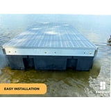 Low Profile Dock Parts: Floating Platform Section with Gray Poly ...