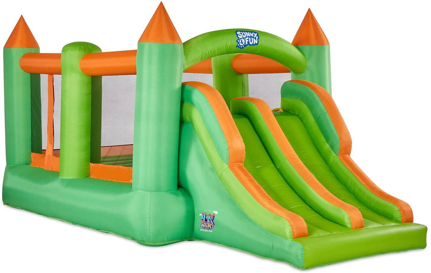 Sunny & Fun Bounce House, Nylon Bouncy House for Kids Outdoor with ...