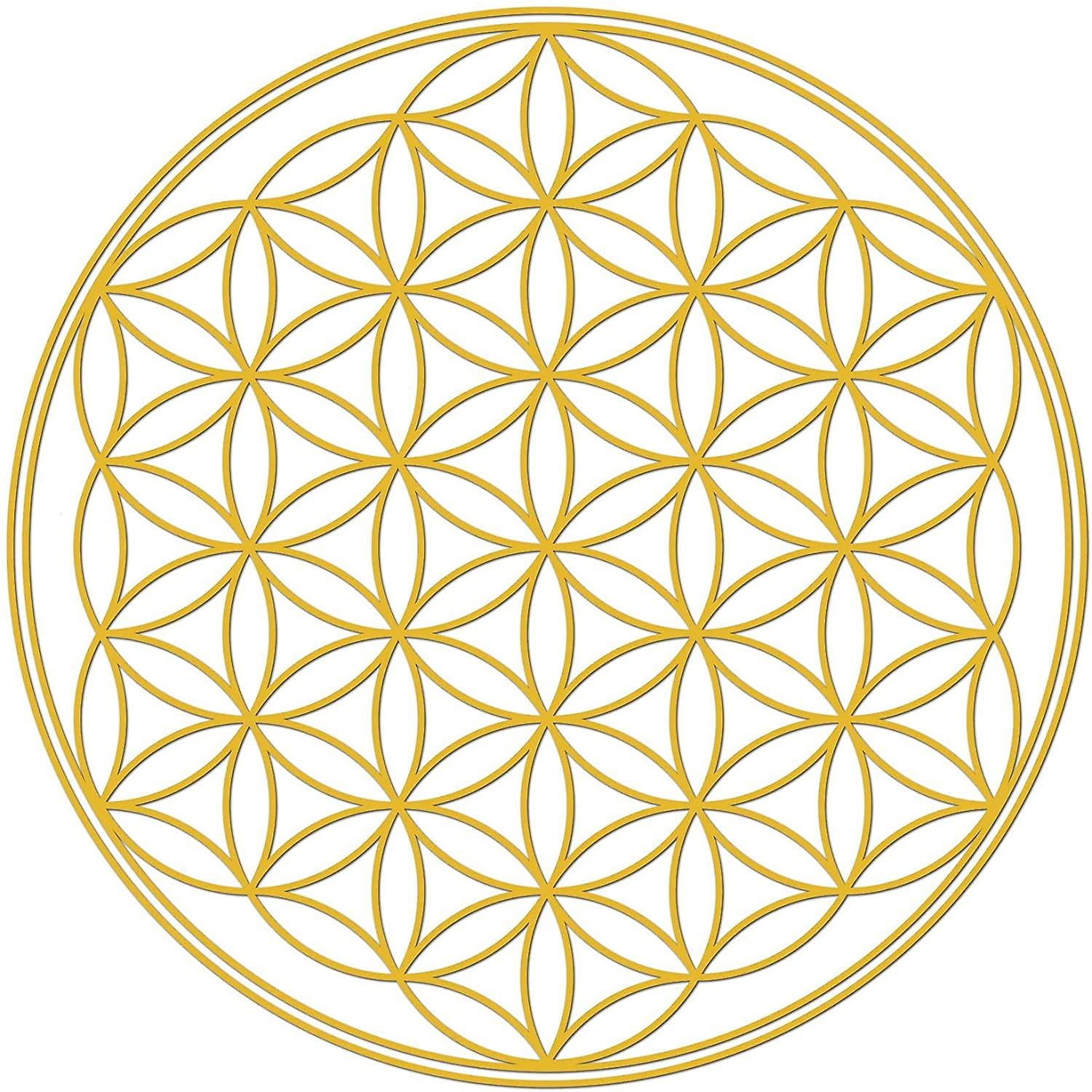 Click here for Luniquz 50 Flower Of Life Stickers 5cm Gold Pack prices
