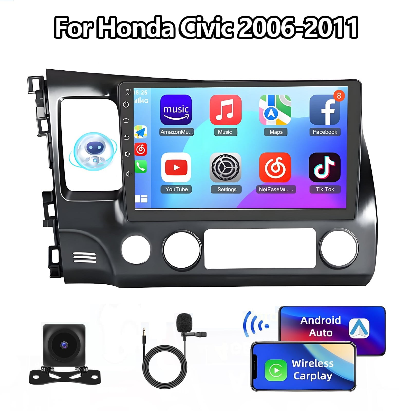 Click here for Ikasefu Car Stereo Radio With Wireless Apple Carpl... prices