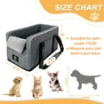 MagicFox Lesure Console Dog Car Seat - Small Pet Carpool Seat Center ...