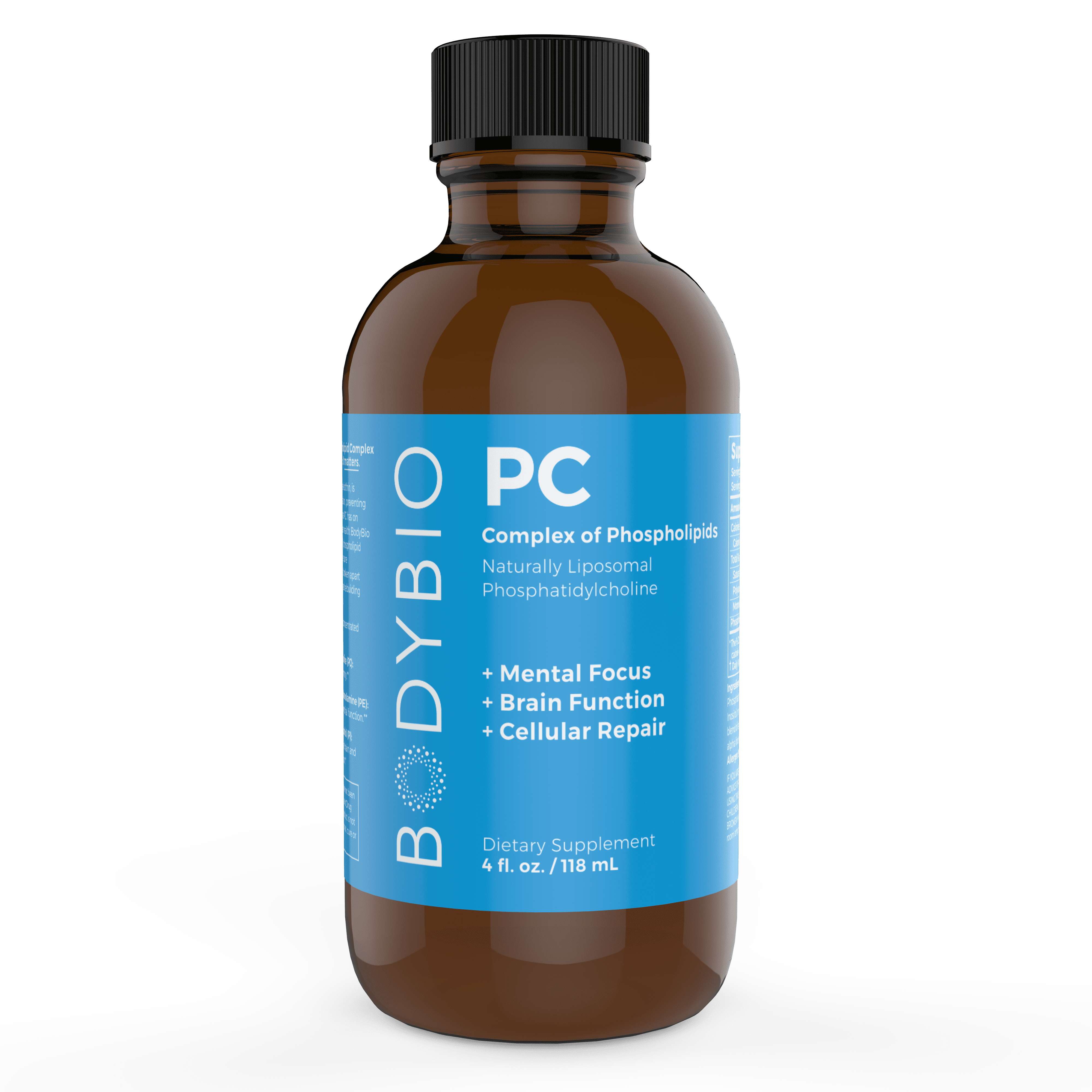 Buy BodyBio - PC Brain Supplement 4 fl. oz. Phosphatidylcholine Online ...