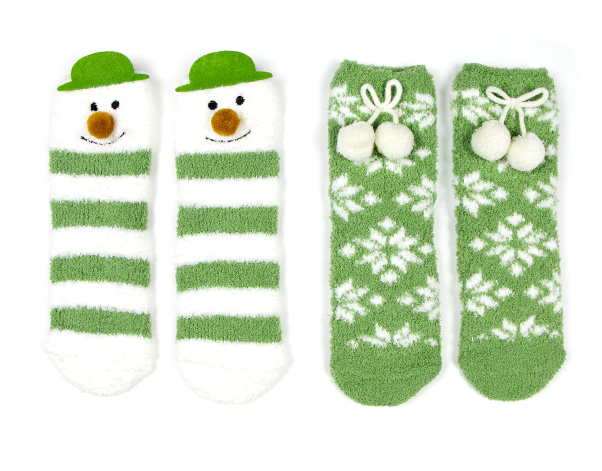 Women's Animal Fuzzy Socks Set Snowman Gift Box Set - Walmart.com