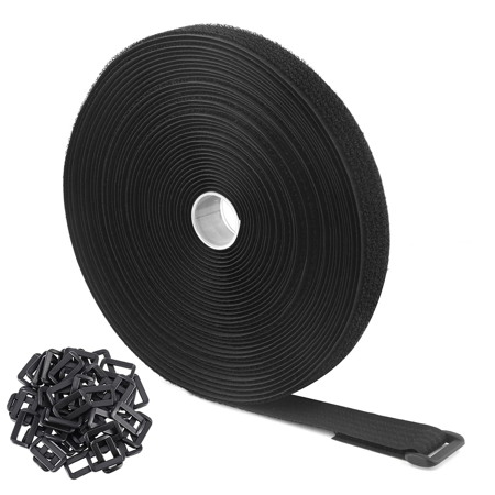 YERDGARY Cable Straps, 5M Cable Ties, Reusable Tape, Cable Ties Fixing ...