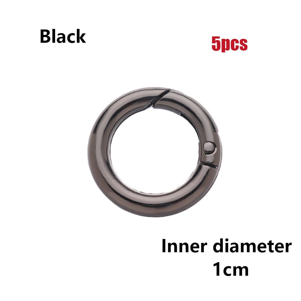 2/5pcs 10/12/16/19mm Black gold silver Round Push Trigger Zinc Alloy ...