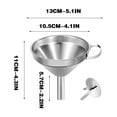 Ranliy Kitchen Stainless Steel Funnel Multifunctional Filter Screen for ... Ranliy Kitchen Stainless Steel Funnel Multifunctional Filter Screen for ...