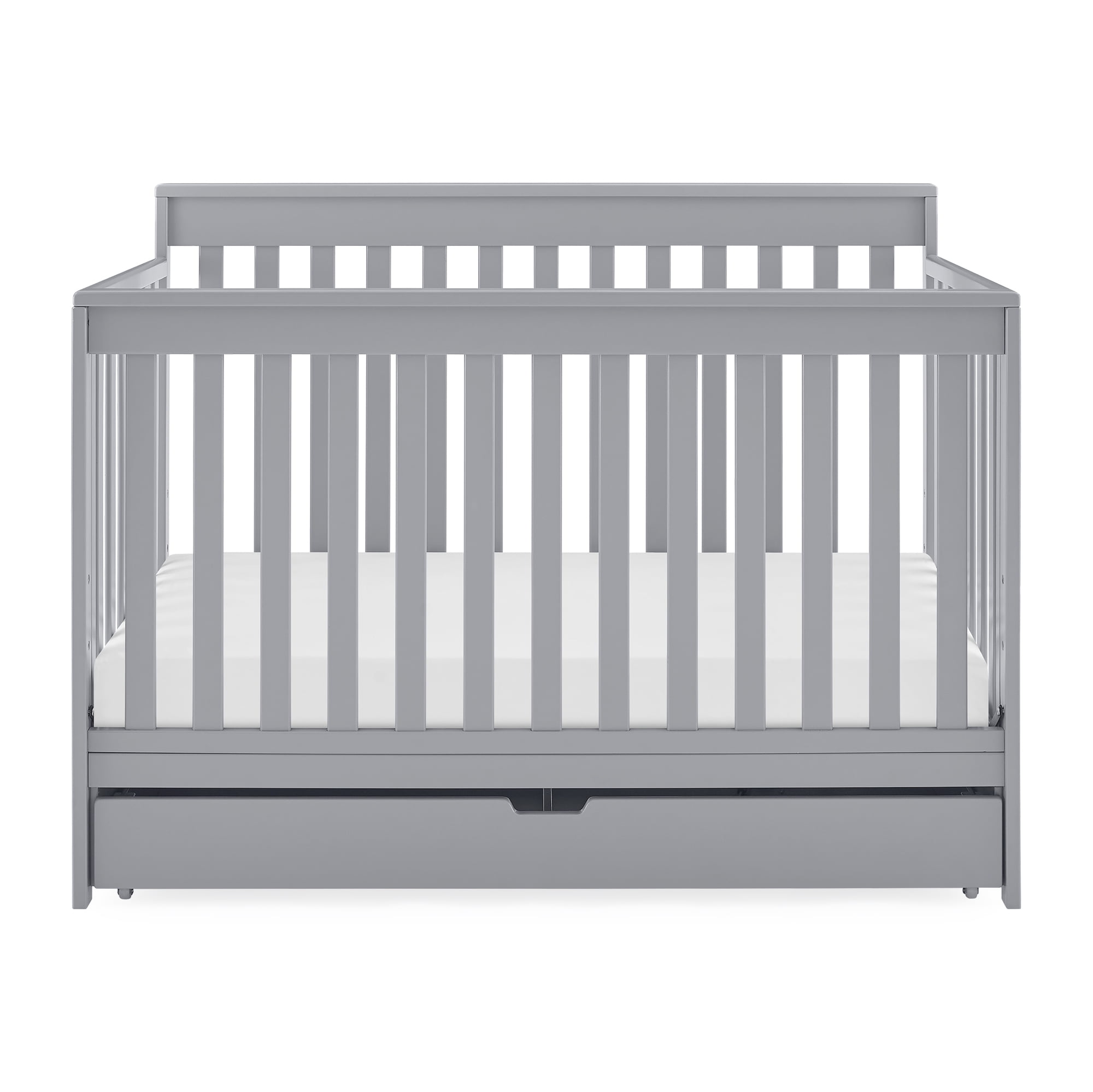 Delta Children Mercer 6-in-1 Convertible Crib with Storage Trundle ...