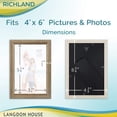 Langdon House 4x6 Brown Photo Frames, Contemporary Modern Style, Pack ...
