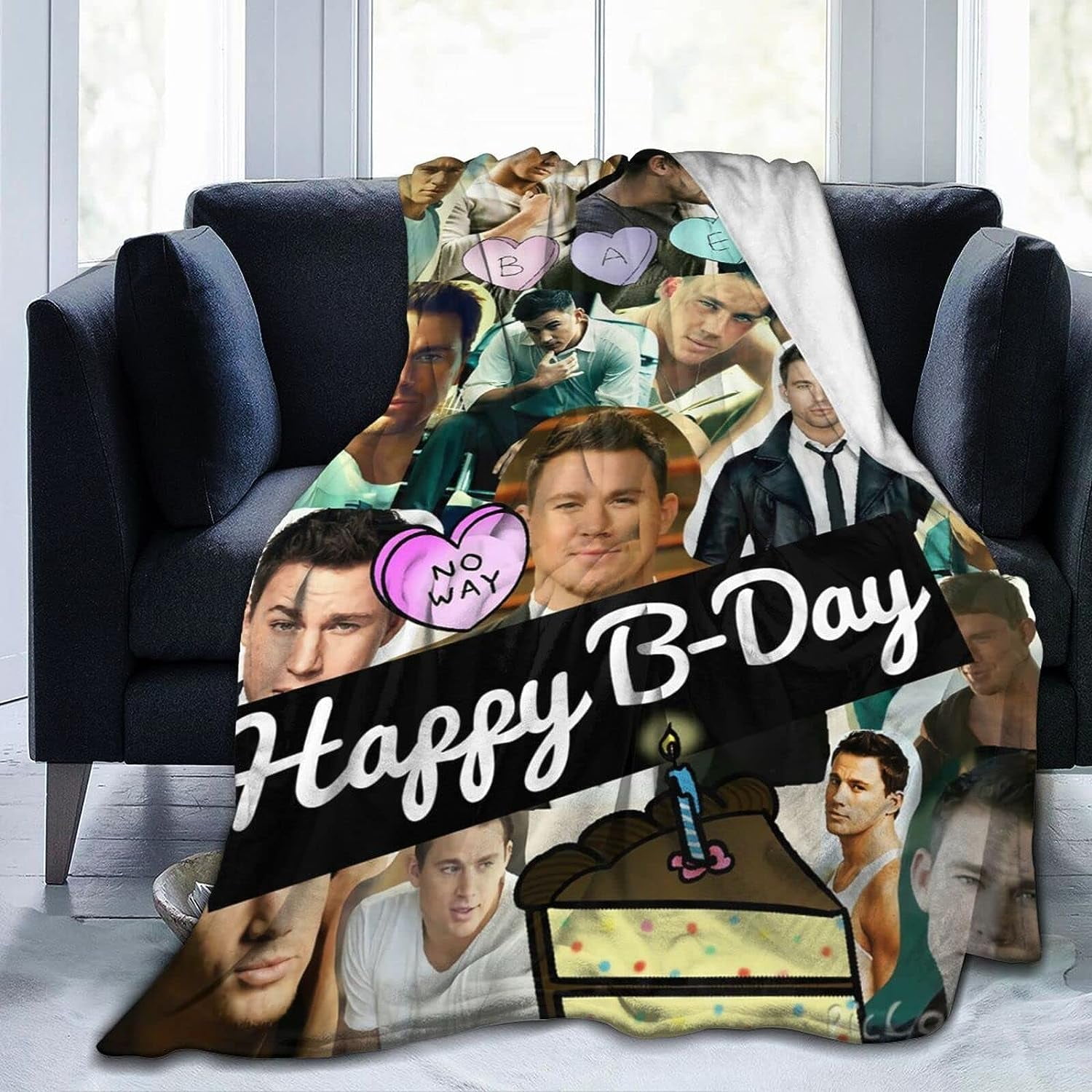 Click here for Walfour Channing Tatum Ultra Soft Micro Fleece Bla... prices