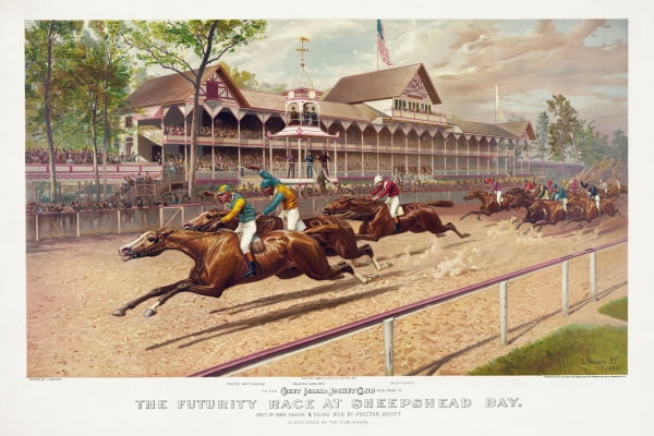Print: Futurity Race At Sheepshead Bay, Won By Proctor Knott, 1889 ...