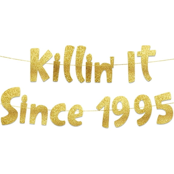 Goated Since 2013 Gold Glitter Banner - 12th Birthday and Anniversary ...