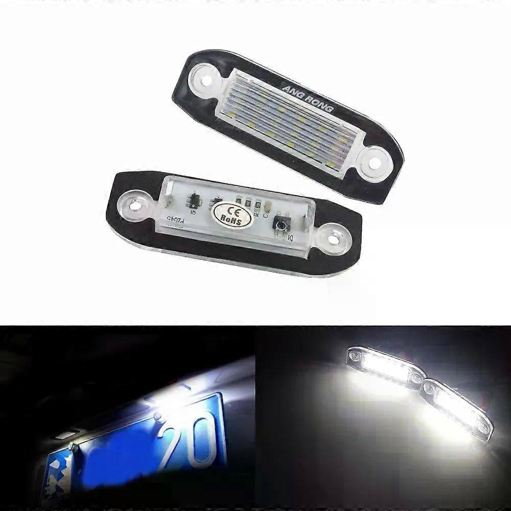 ANGRONG No Error LED License Number Plate Light For Volvo V70 MK III ...