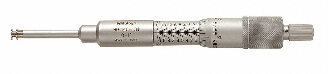 Mitutoyo Groove Micrometer,0.055 to 1.05 In ID 146-231 - Walmart.com