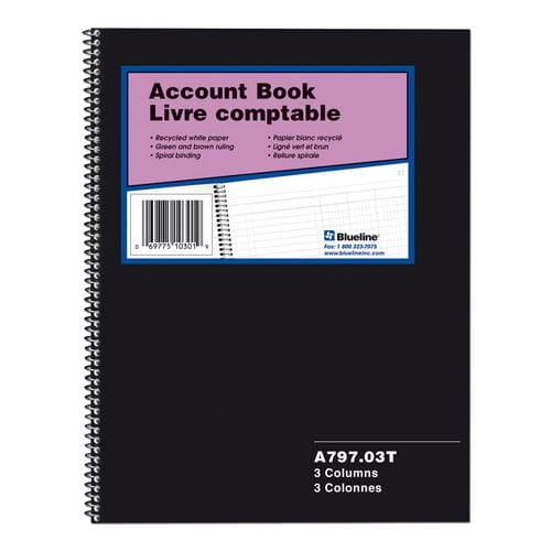 Click here for Blueline Account Book prices