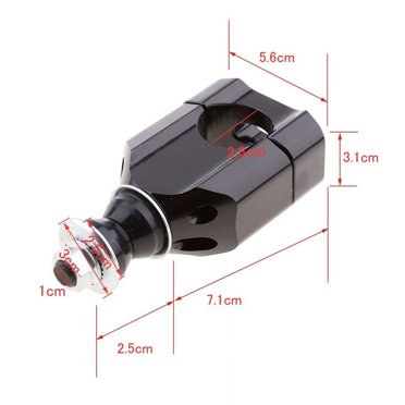 Kuryakyn 1468 Motorcycle Handlebar Accessory: Universal Mount Clamp for Motorcycles with 1-1/4 ...