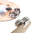 BIMZUC Stainless Steel Large Double Palette Cup Oil Paint Megilp ...
